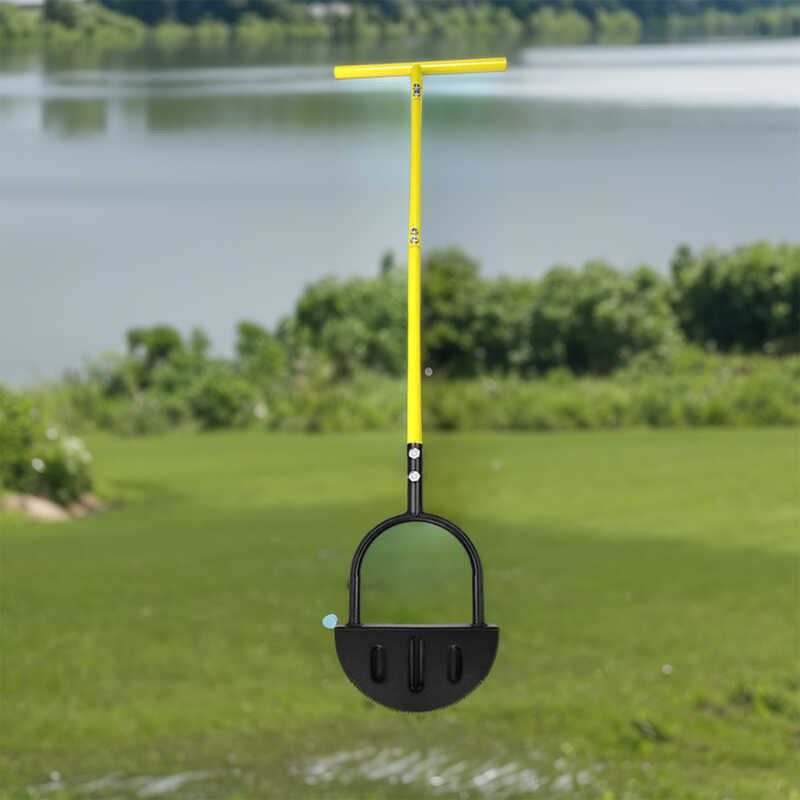 Moon Half Trimming Shovel with T-Grip Saw-Tooth Lawn Edger Landscaping ...