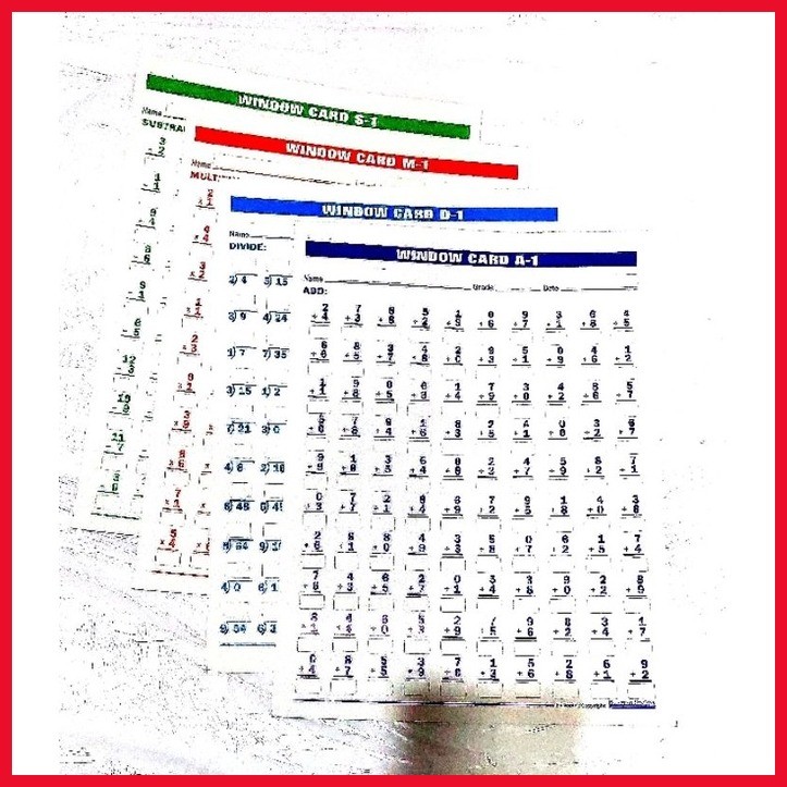 ♨ Window Card set sold per 5 sets ( A1, S1, M1, D1) (A2,S2,M2,D2)(A3,S3 ...