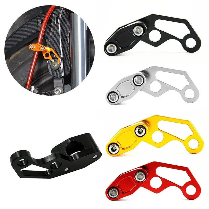 Universal OM Motorcycle Bicycle Brake Cable Clamp Instrument Wire ...