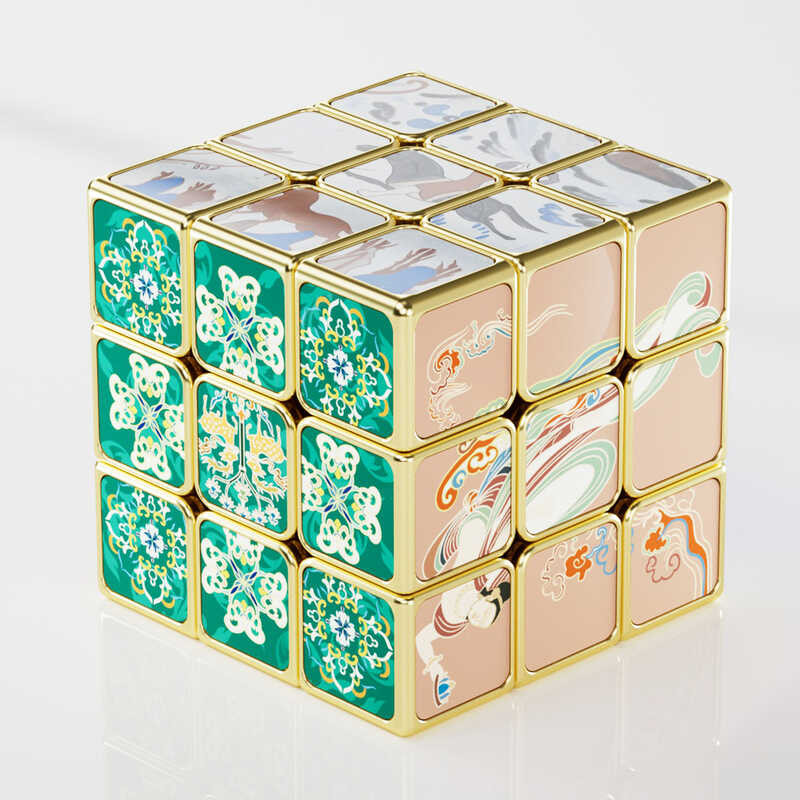 ⭐Aaaaa ⭐Aa ⭐ Alloy Aluminum Electroplating Rubik's Cube, Three-Level ...