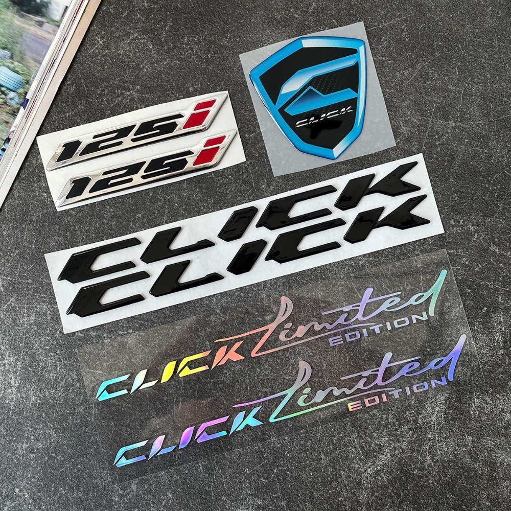 For Honda Click 125i V3 V2 Emboss Letter Hard Emblem Badge Decal Tank ...
