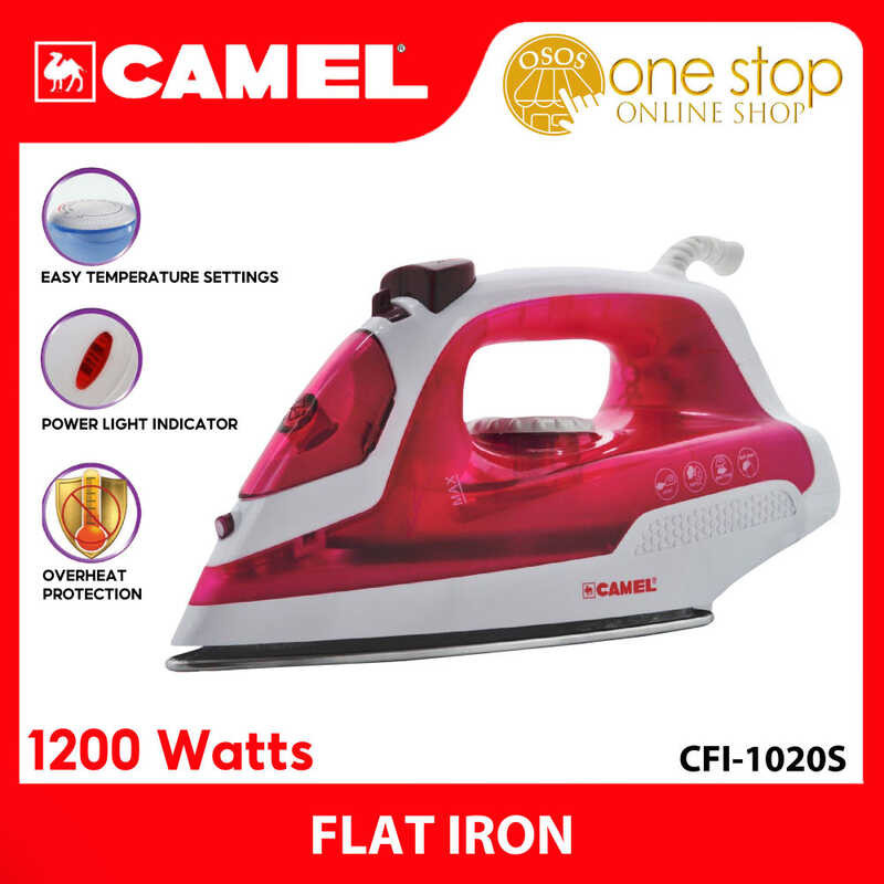 CAMEL By OSOS Flat For Clothes Steam Iron With Steamer/Sprayer ...