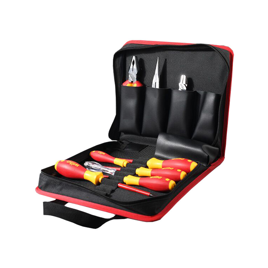 WIHA 90012C Electrician's Insulation Tool Set with Insulated Pliers Set ...