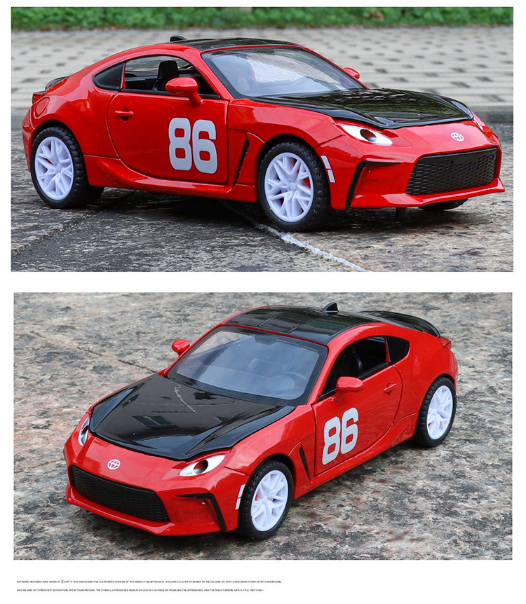 KLT 1:32 Toyota GR86 Diecast Model Car Alloy Cars Toys Collection Gift ...