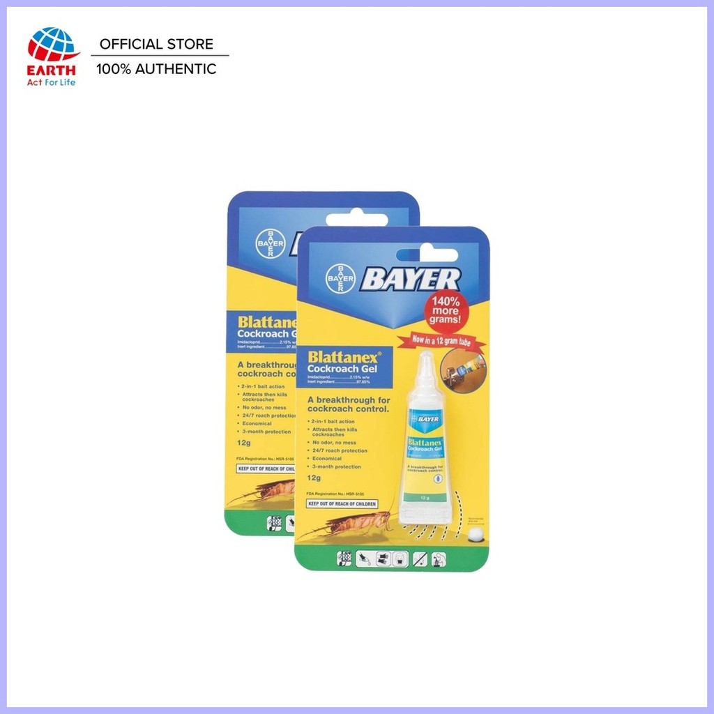 Bayer Blattanex Cockroach Gel Cockroach Killer (12g) 2's | Shopee ...
