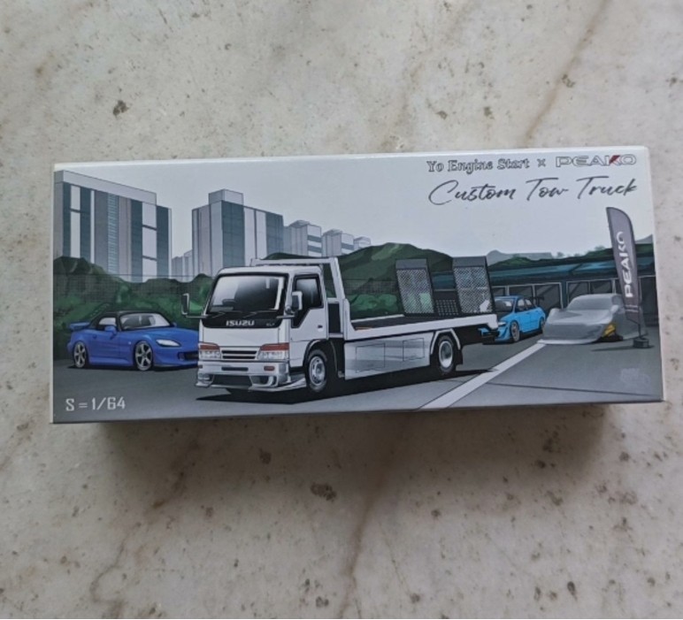 Yes 1/64 ISUZU ELF Light plate trucks/Trailer Initial D Trailer alloy ...