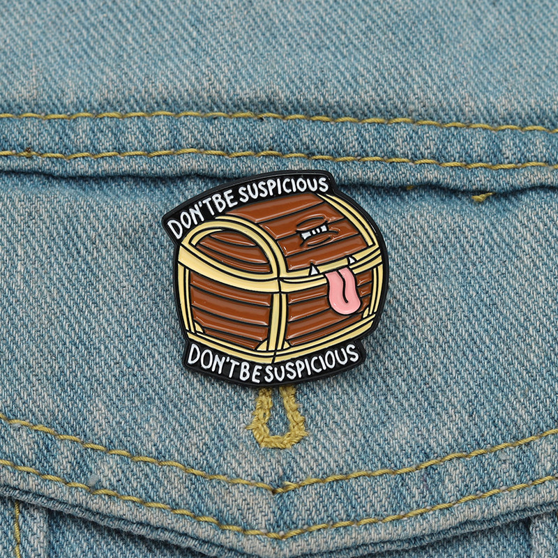 Funny D&D Mimic Brooch Pins Don't Be Suspicious Brooch Pin RPG Gamer ...
