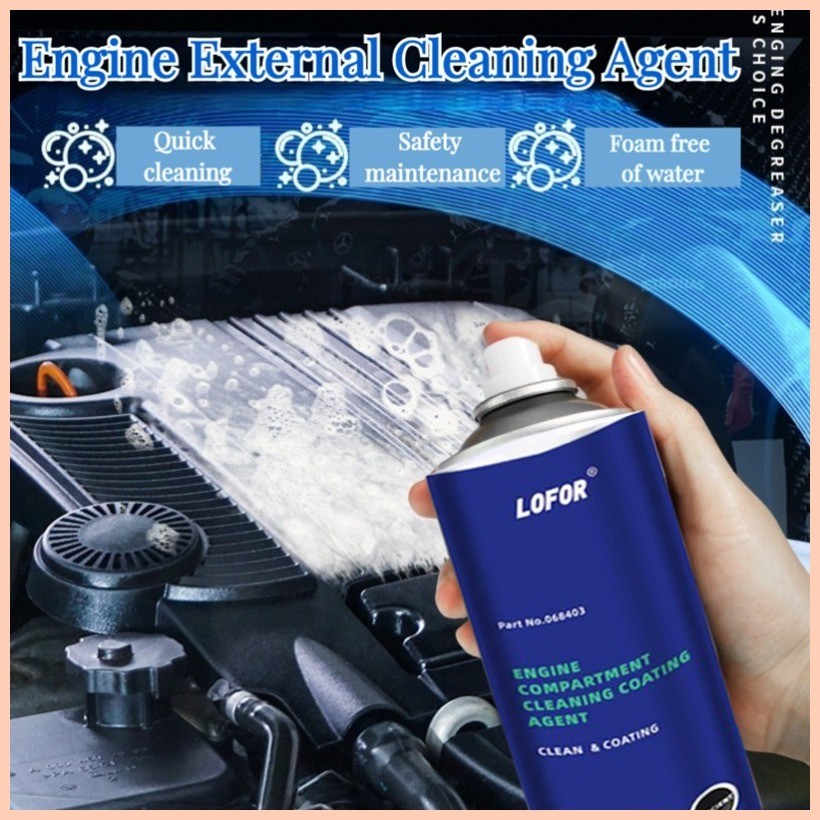 ♂ 650ML Engine Cleaner Spray Quick Degreaser Engine Grease Remover Oil ...