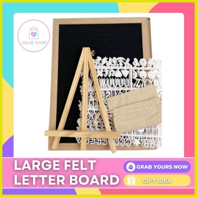 ☑ LETTER BOARD FELT BIG SIZE COMPLETE SET ONHAND | Shopee Philippines