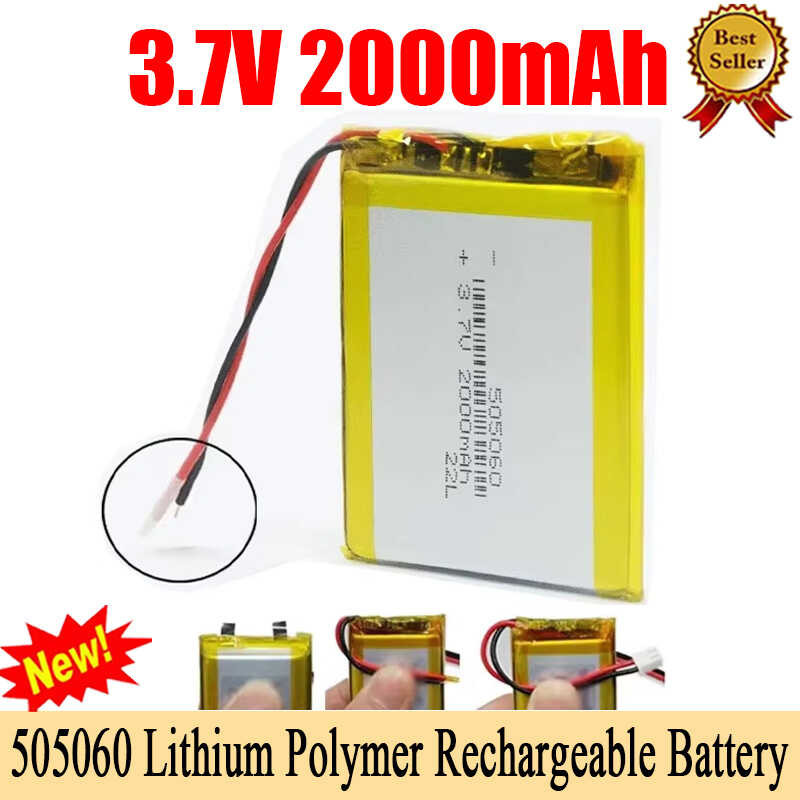 Bagong 3 3B 3.7V 2000Mah 505060 Li-Ion Lipo Cells Lithium Li-Po Polymer ...