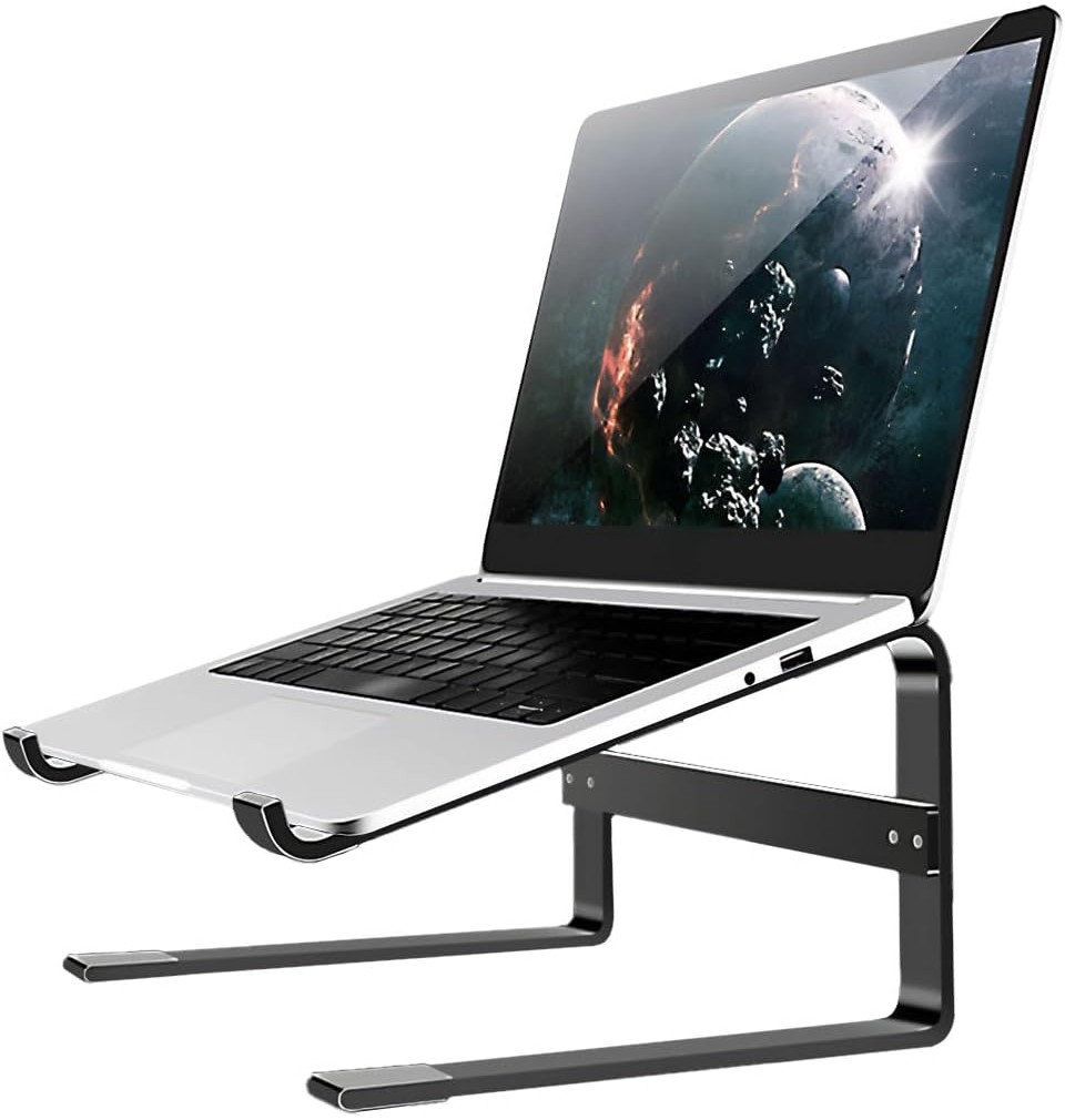 Zeus Laptop Stand Tall Laptop Riser 10 to 18 Inches Ventilated Laptop ...