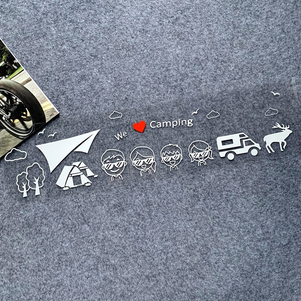 Family Outdoor Camping Car Styling Rear Windshield Window Body ...