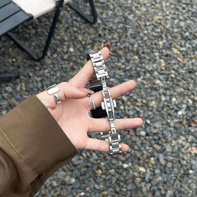 stainless steel Strap for HUAWEI Band 8 9 10 NFC with metal H-shaped ...