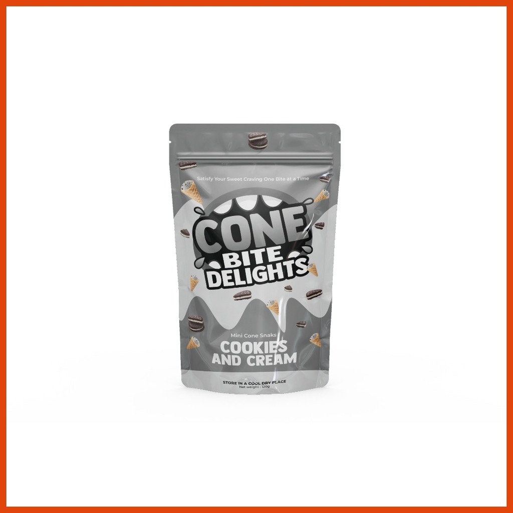 CONE BITE DELIGHTS Cone Tip Bite-size Snack 120g 12- 14pcs per pack ...