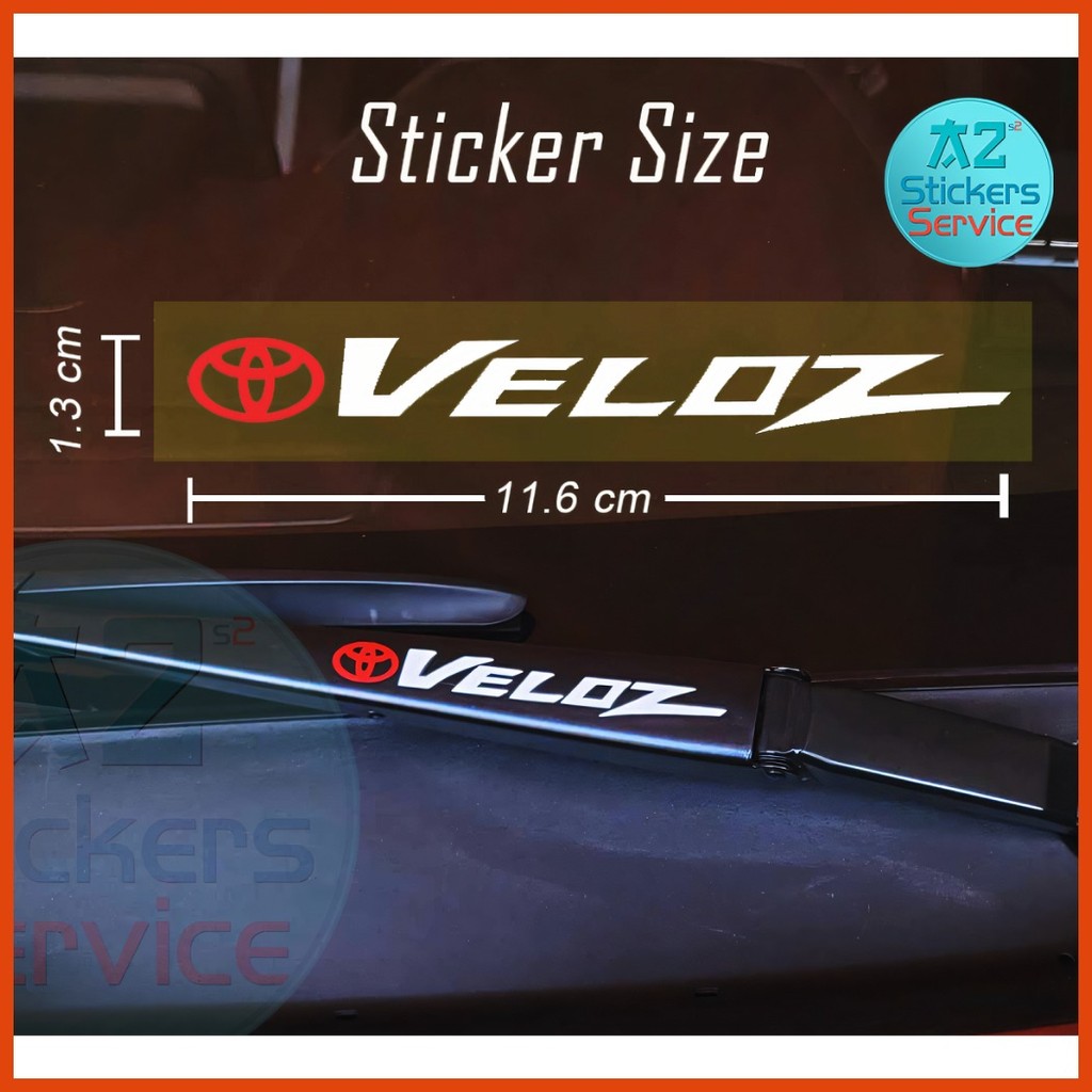 ๑ ۩ Car Wiper Sticker for Toyota Veloz (2pc) | Shopee Philippines