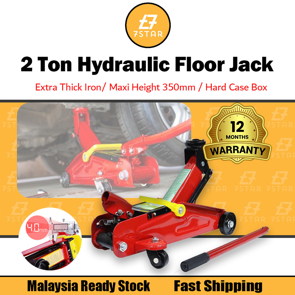 7star 2 Ton Hydraulic Floor Jack Wtih Box Car Jack Car Lifting Membaiki ...