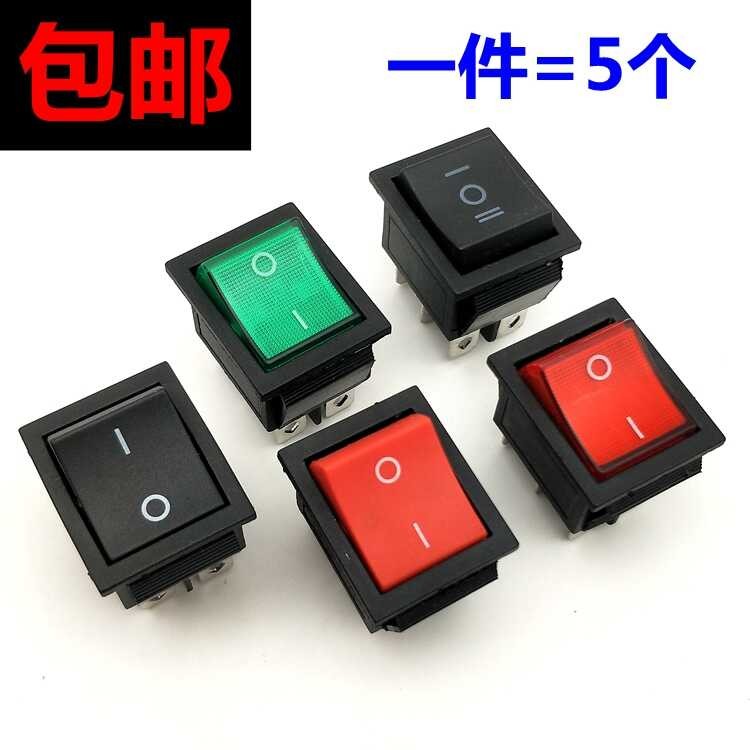 A black 6-pin 3-speed 2-speed boat shaped KCD4 KCD2-203 power switch ...