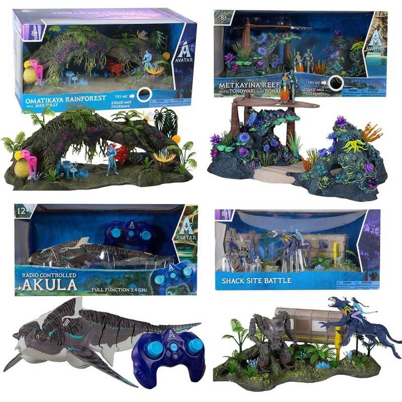 McFarlane Avatar series small-scale scenes, tropical rainforest glowing ...