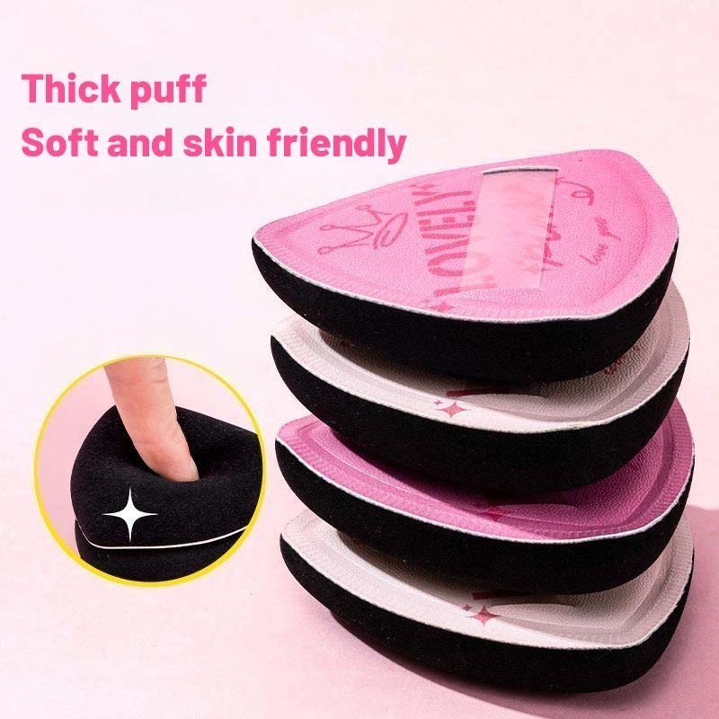 FEPO 5pcs/set Flat Top Makeup Brush Set Mini Powder Puff Professional ...