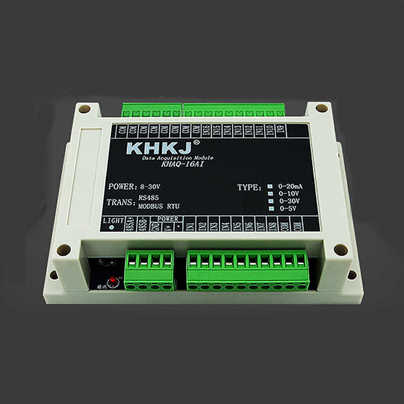16-channel analog input acquisition module 4-20mA 0-10V isolated RS485 MODBUS RTU | Shopee ...