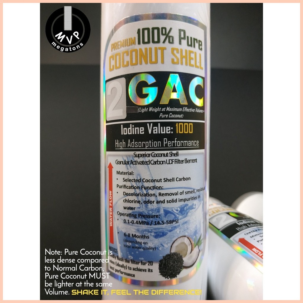 ∏ ♀ Pure Coconut Shell UDF GAC Iodine Number 1000 Granular Activated ...