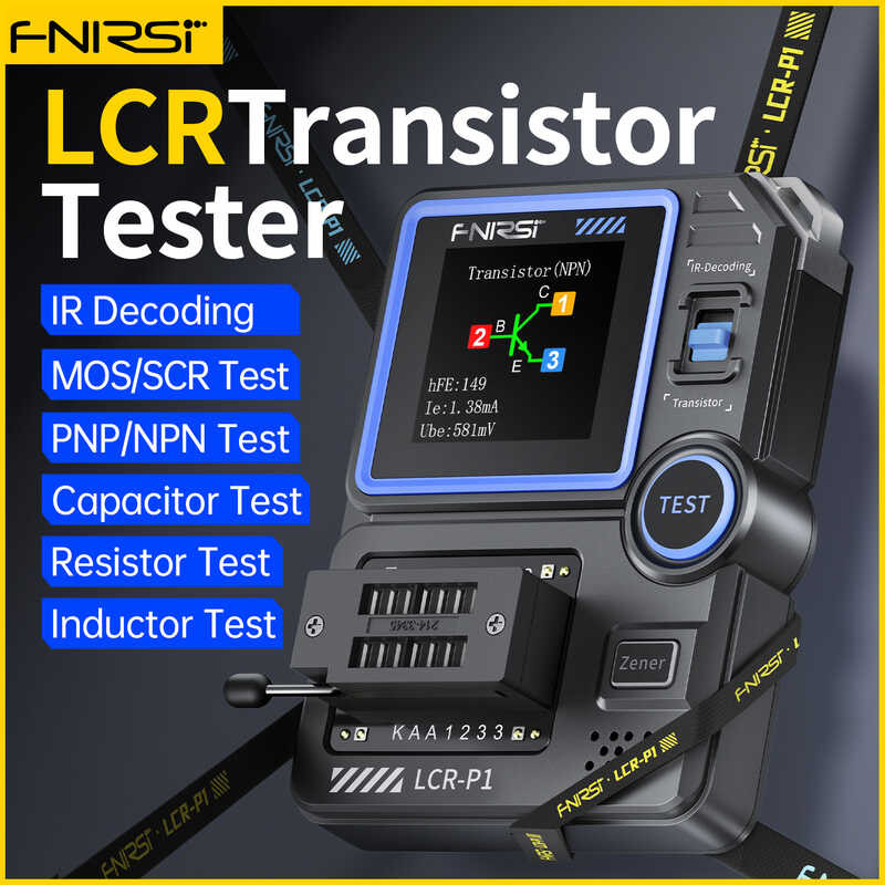FNIRSI 3 LCR-P1 Transistor Tester Multimeter Diode Triode ESR NPN PNP ...