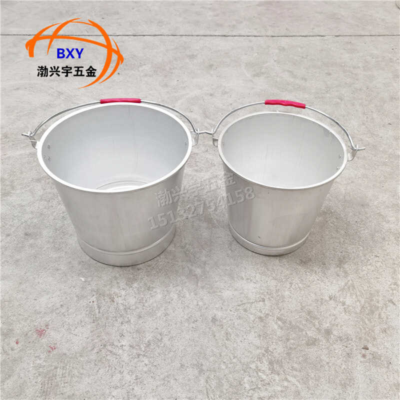 Gas station thickened aluminum fire bucket, old-fashioned aluminum ...