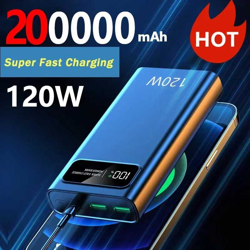64 200000Mah 3 120W Power Bank Super Fast Charging Ultra-High Capacity ...