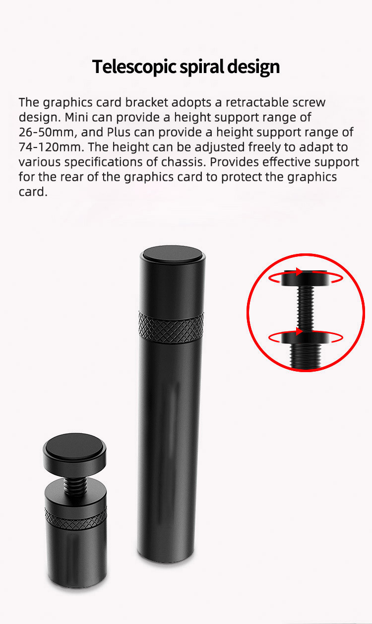Graphics Card GPU Support Bracket Liftable Video Card Sag Holder ...