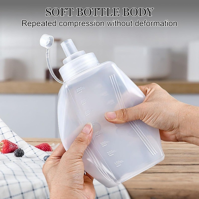 1/2/3Pcs Leakproof Plastic Squeeze Bottles for Condiments - Food-Grade ...