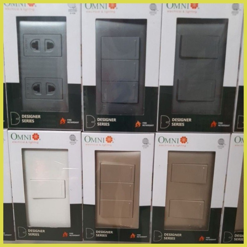 ① ∟ OMNI Designer Series Outlets, Socket, Switch and USB port | Shopee ...