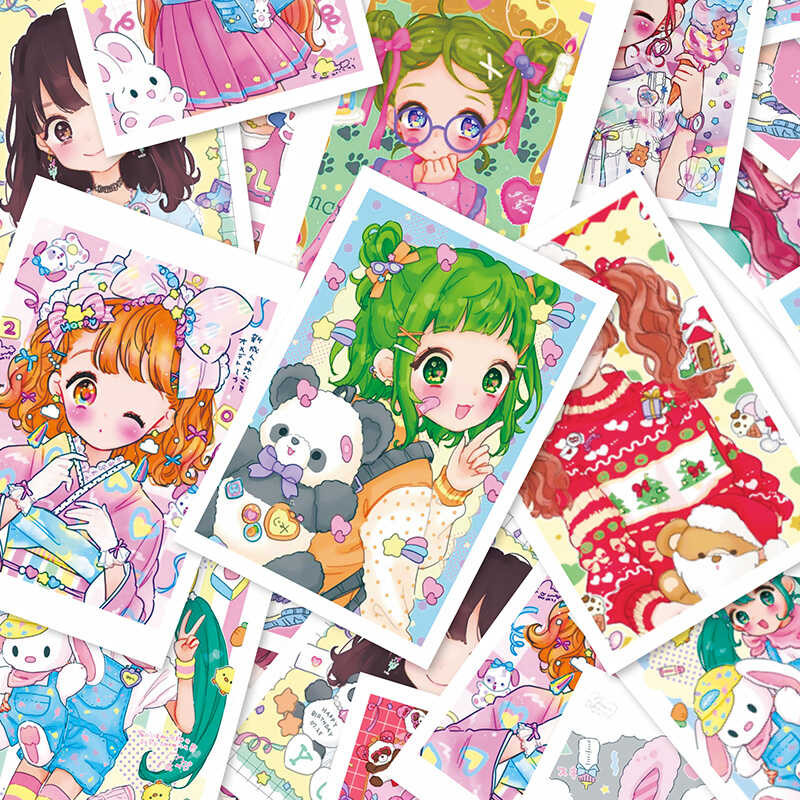 Anime Copy Manga Characters Cartoon Children's Art Mark Pen Fan Drawing ...