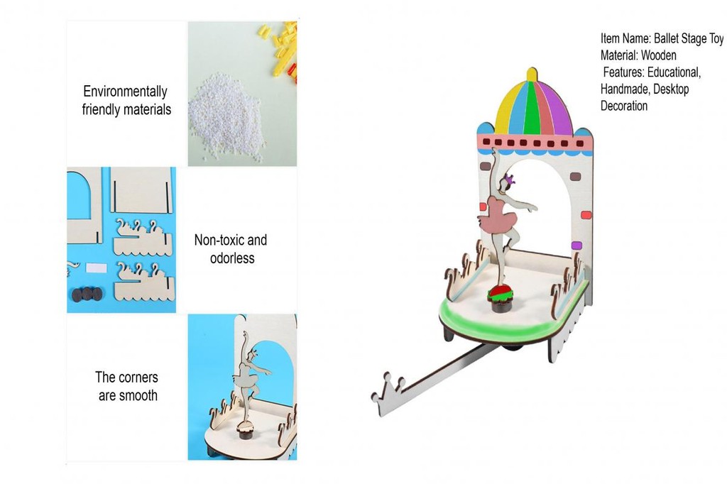 Ballet Stage Assembly Kit Magnetic Ballet Girl Kit Diy Magnetic Ballet ...