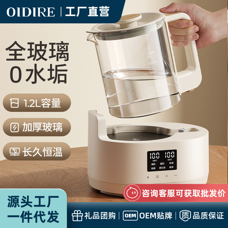 German OIDIRE Full Glass Constant Temperature Kettle Household Baby ...