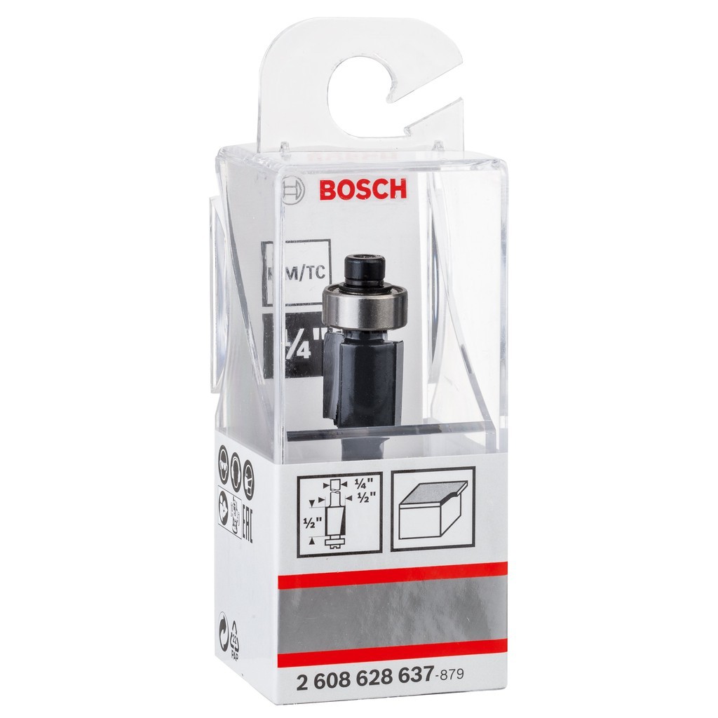 in stock Bosch 2608628637 Flush Trim Router Bit 1/4" x 1/2" | Shopee ...