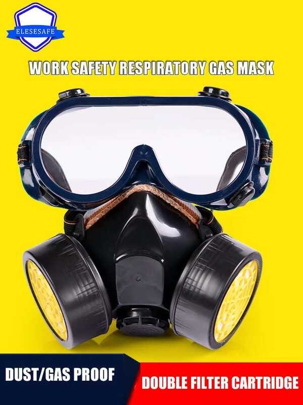 Survival Emergency Respiratory Dust Gas Goggles Gamit Ang 2 Double ...