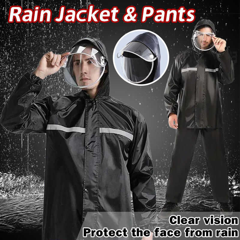 Raincoat For Adult Split Raincoat Set Raincoat For Motorcycle Rider ...