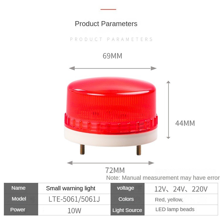 Small Strobe Warning Light Night LED Signal Anti-dust Waterproof ...