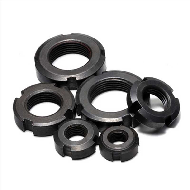 Quenched 45 GB812 Steel M10-M200 National Standard Round Nut Grade 8 ...