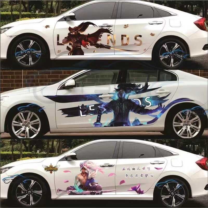 League of Legends Yasuo Irelia Jhin Teemo Riven Body Side Decals Car ...