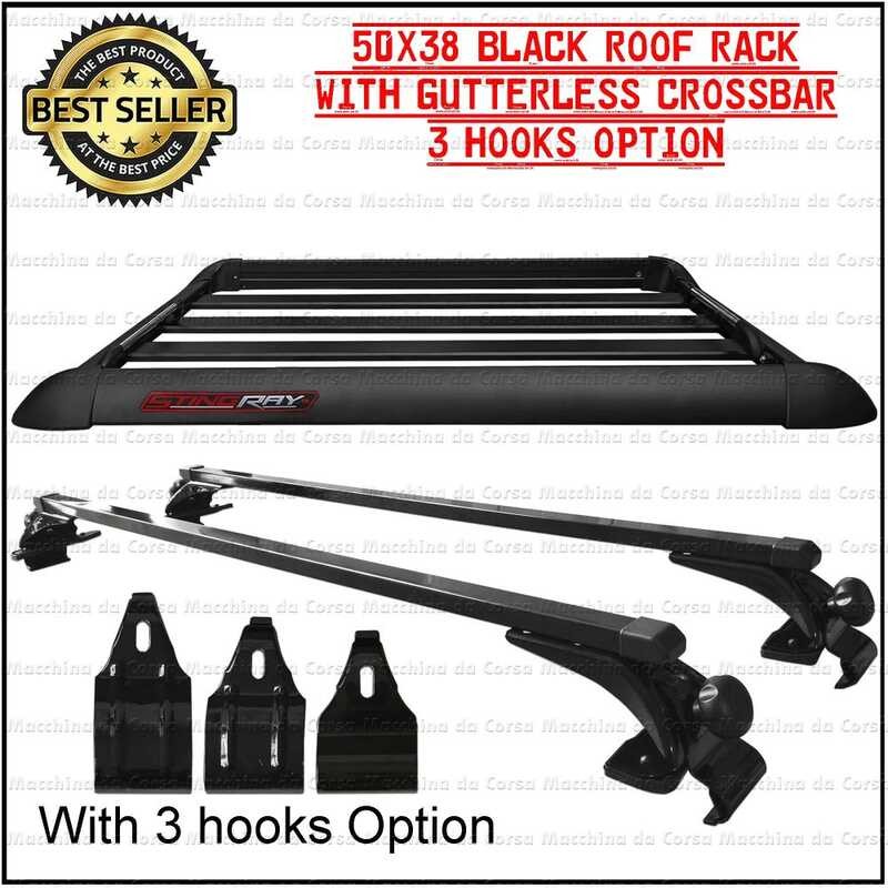 Toyota Raize Roof Rack Carrier 50X38 Black With Gutterless Crossbar 3 ...