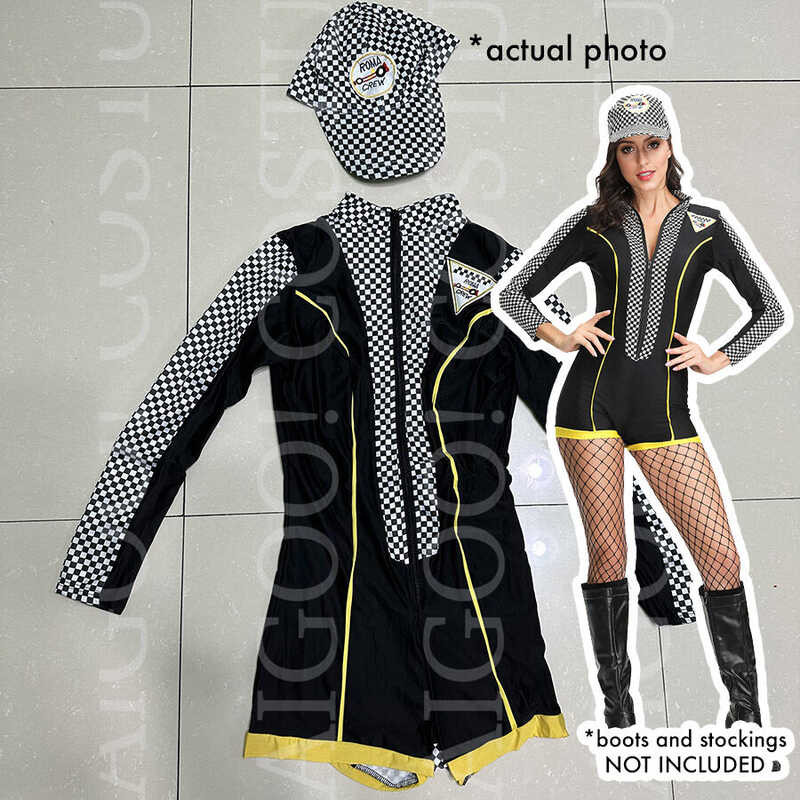 Girl & Racing Costume For Women Teens And Adults F1 Car Racer Race ...