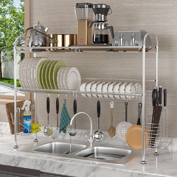 in stock Gutters Shelving 1 Layer 2 Layer Storage | Shelves | Kitchen ...