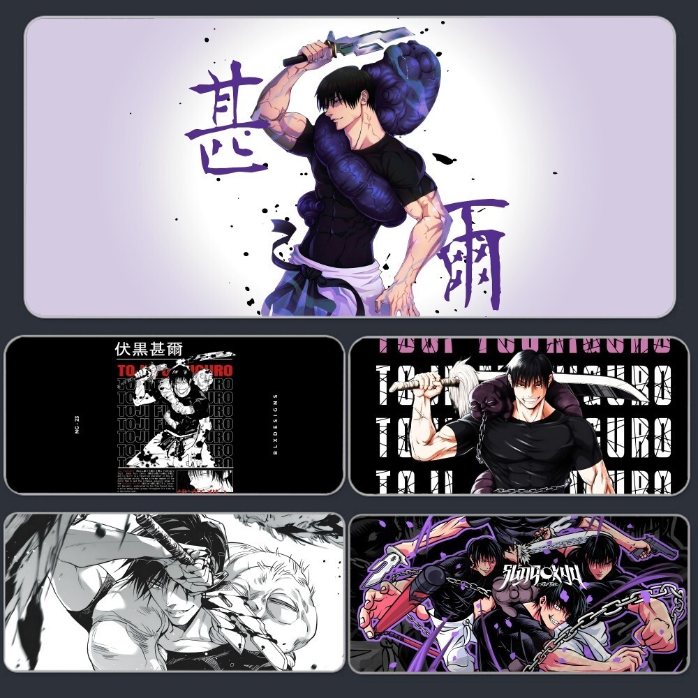 J-Jujutsu Kaisen Fushiguro Toji Mousepad Large Gaming Mouse Pad ...
