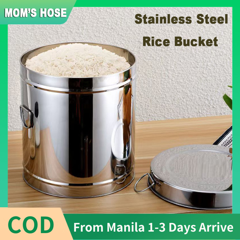 Stainless Steel Rice Dispenser Storage Automatic Graduated Sealed Rice ...