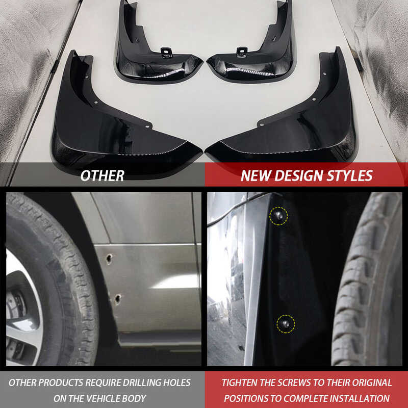 For 4X Land Rover Defender 110 90 2020 2021 2022 L663 V8 Car Mudguard ...