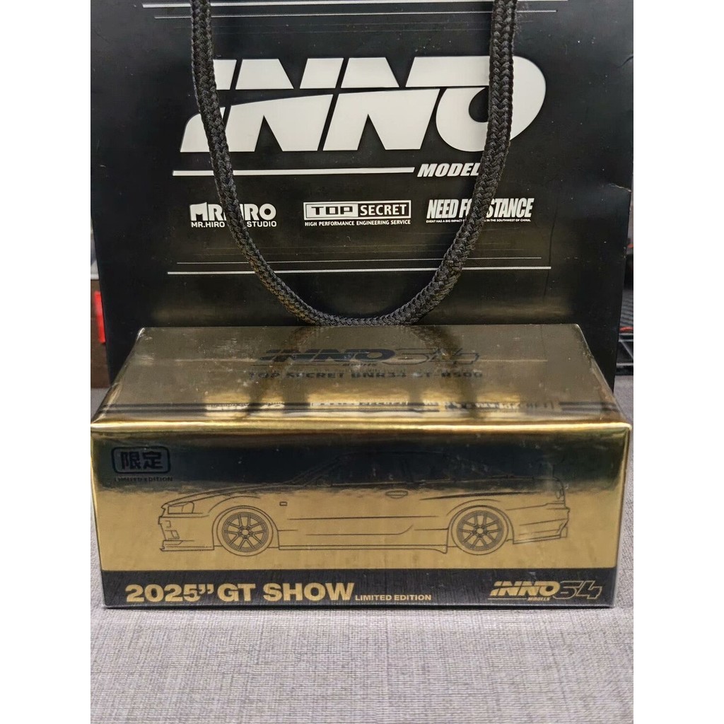 INNO 1:64 TOP SECREET BNR34 GT-R500 2025 SUZHOU GT show alloy car model ...