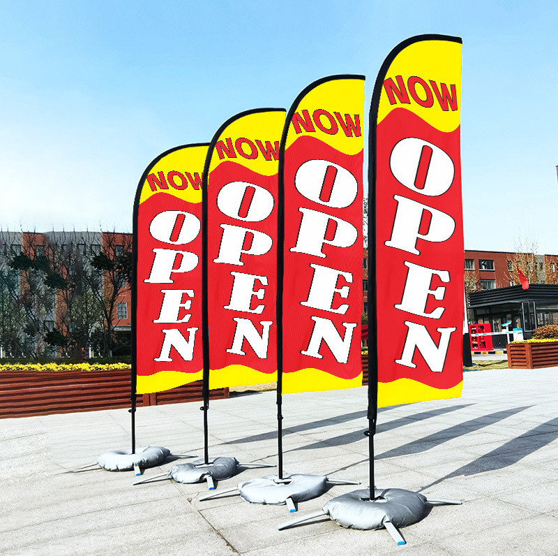 50*200cm Opening Shop Feather Flag Custom Feather Flag Advertisement ...