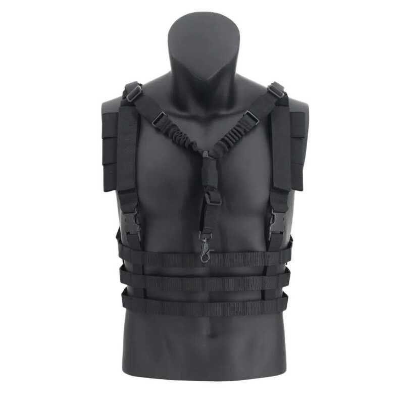 Lighweight Vest Tactical Airsoft Chest Rig Molle System Hunting Combat ...