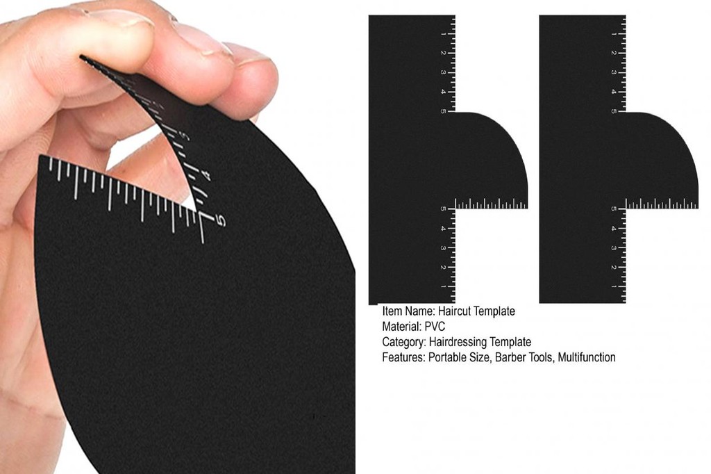 Hairline Card with Measurement Indicator Men Haircut Template Men's ...